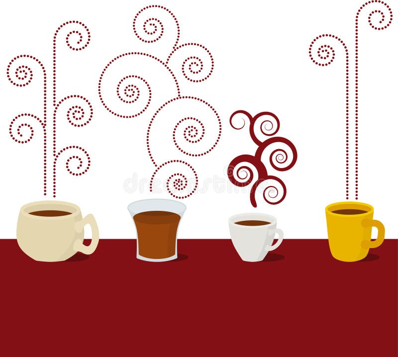 Cafe (vector) stock vector. Illustration of brown, smell - 3880122