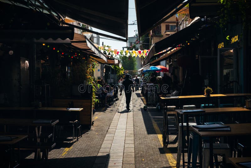 Cafes in the City, City of Tel Aviv Israel Editorial Image - Image of ...