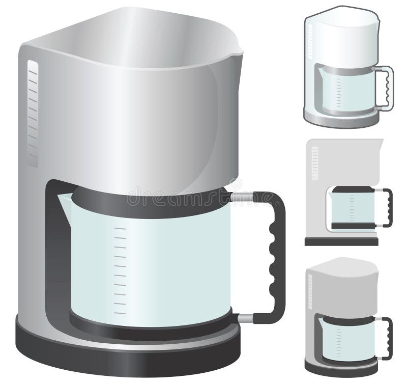 Cafetera ilustración del vector. Ilustración de pictograma - 6927192