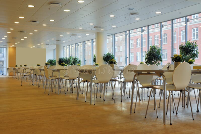 Cafeteria interior stock image. Image of convention, window - 23720641