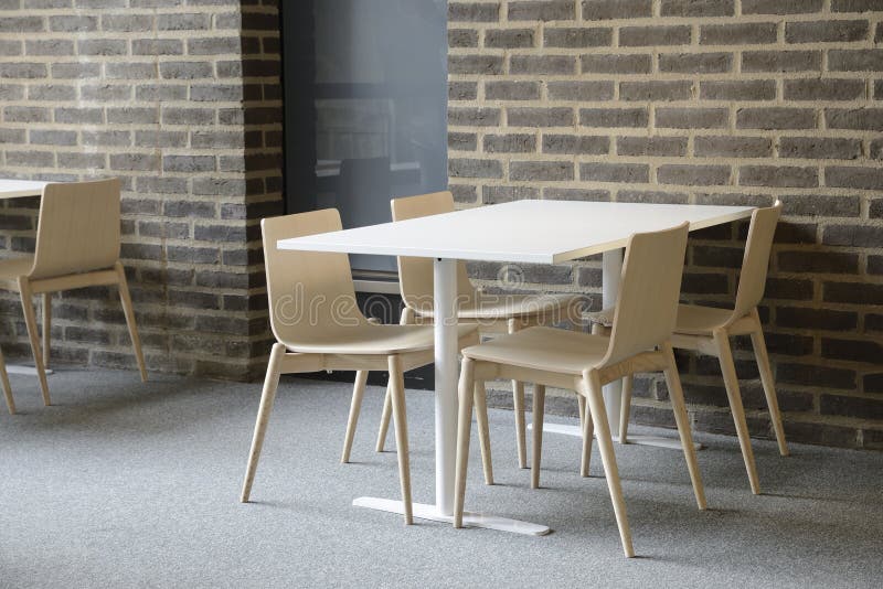 Cafeteria interior stock image. Image of table, university - 79203755