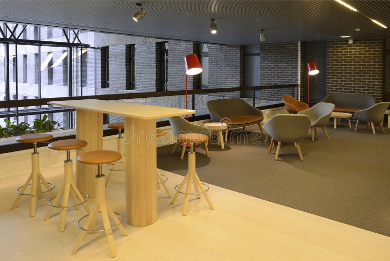 Cafeteria interior stock image. Image of food, large - 82858215