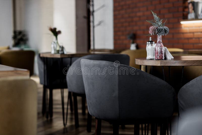 Cafeteria interior stock image. Image of furniture, contemporary ...