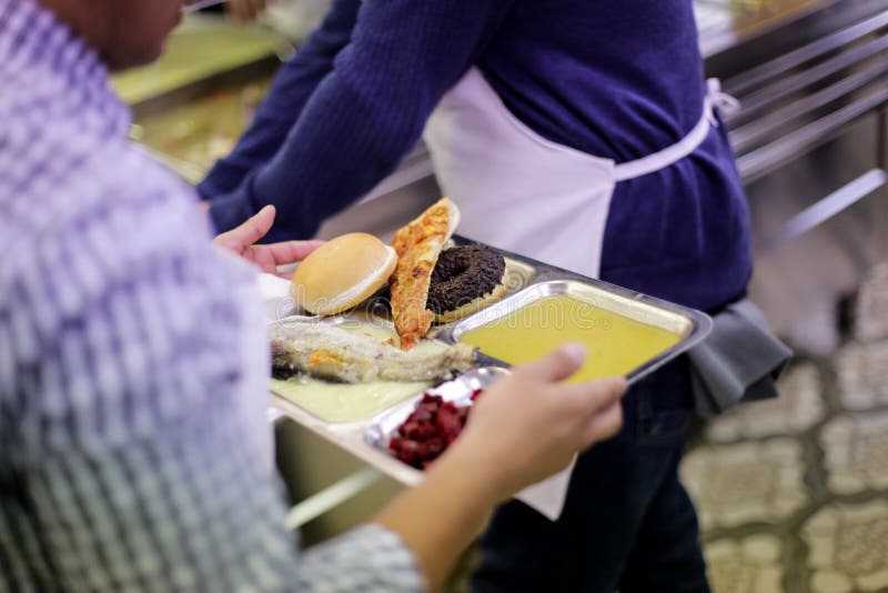 Cafeteria for poor stock image. Image of adult, lunch - 103940167