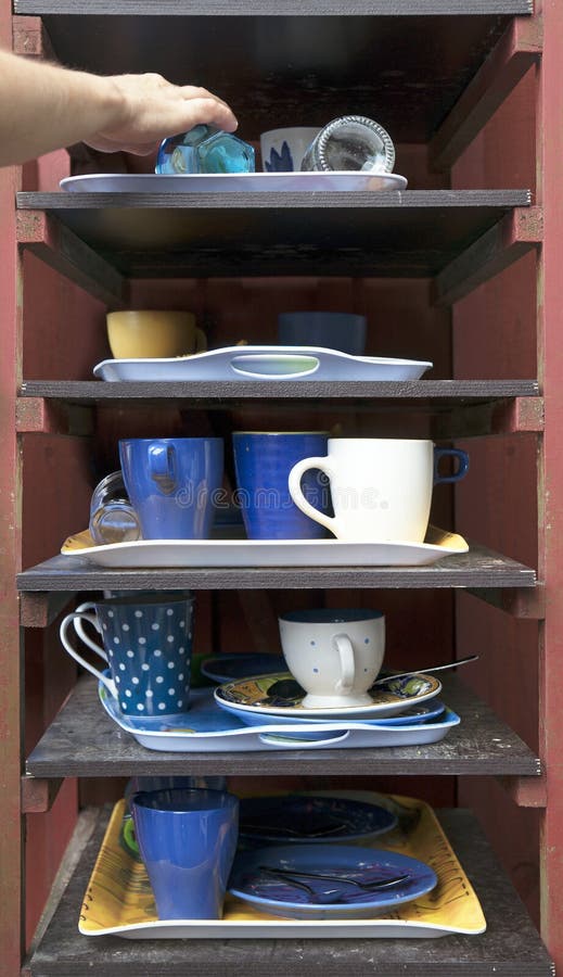 Cafeteria tray shelf stock image. Image of dirty, snack - 20771525