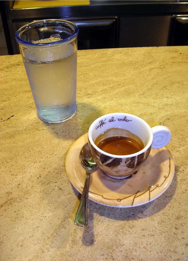 Caffe al volo stock image. Image of ceramic, decorated - 1416217