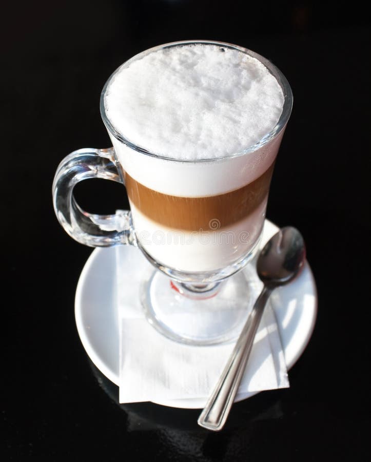 Caffe latte stock photo. Image of glass, blur, beans - 12406068