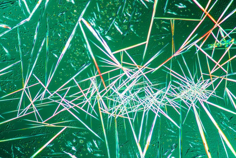 Caffeine Crystals in Polarized Light Stock Image - Image of caffeine ...