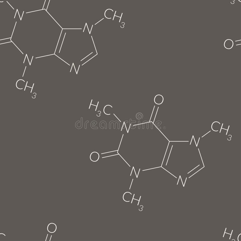 Caffeine Molecule Stock Illustrations – 254 Caffeine Molecule Stock ...