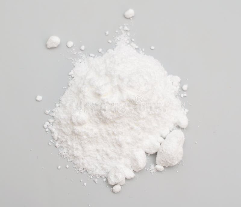 Caffeine Powder on the Light Gray Background Stock Image - Image of ...