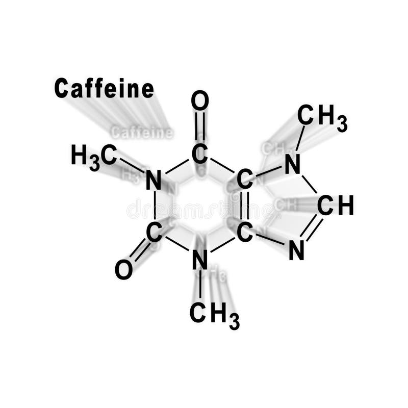 Structural Chemical Formula Of Caffeine Infographics