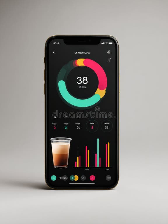 Caffeine Tracker App Interface Displaying daily Intake and Consumption ...
