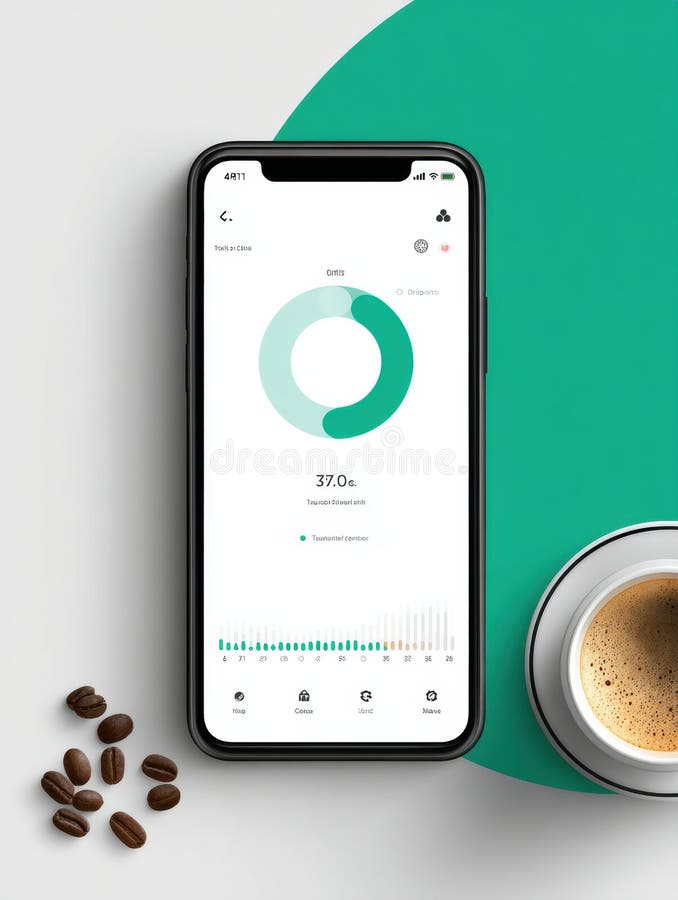 Caffeine Tracker App Interface Showcasing daily Consumption and ...
