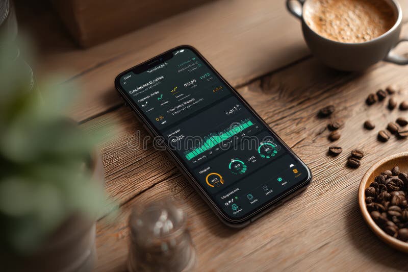 Caffeine Tracker App Interface Displaying daily Intake and Analytics on ...