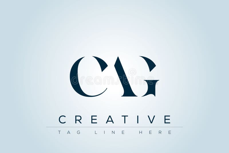 CAG abstract letter logo stock vector. Illustration of creative - 363287565