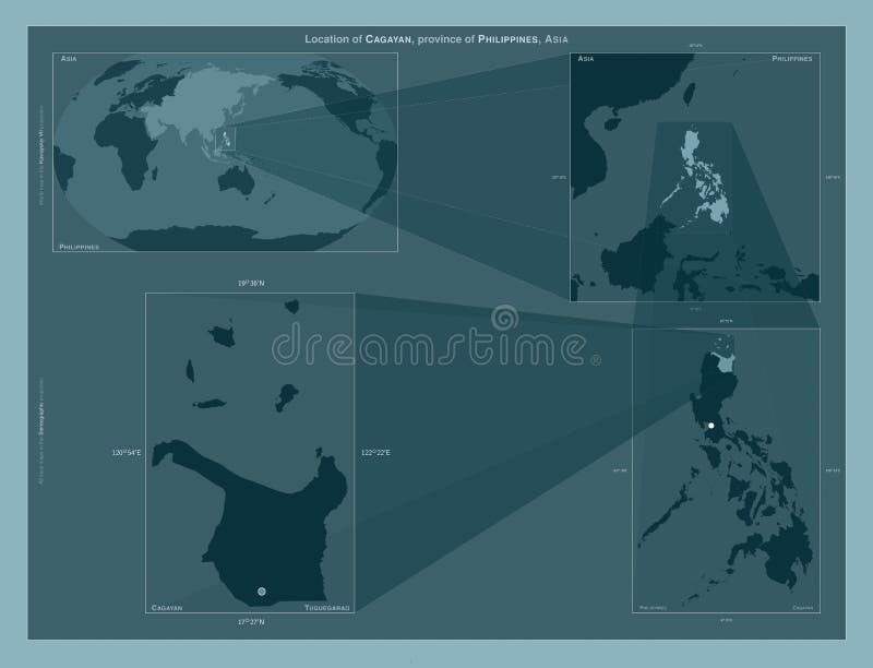 Cagayan, Philippines. Described Location Diagram Stock Illustration ...