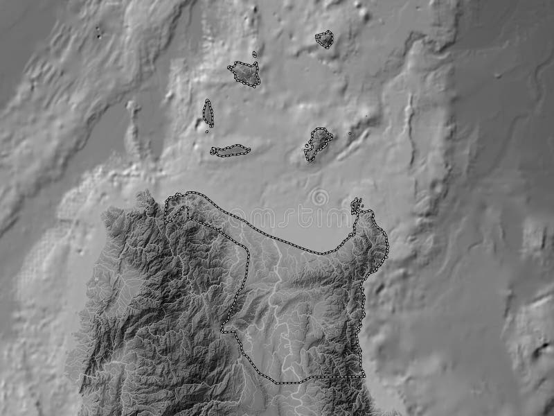 Cagayan, Philippines. Grayscale. No Legend Stock Illustration ...