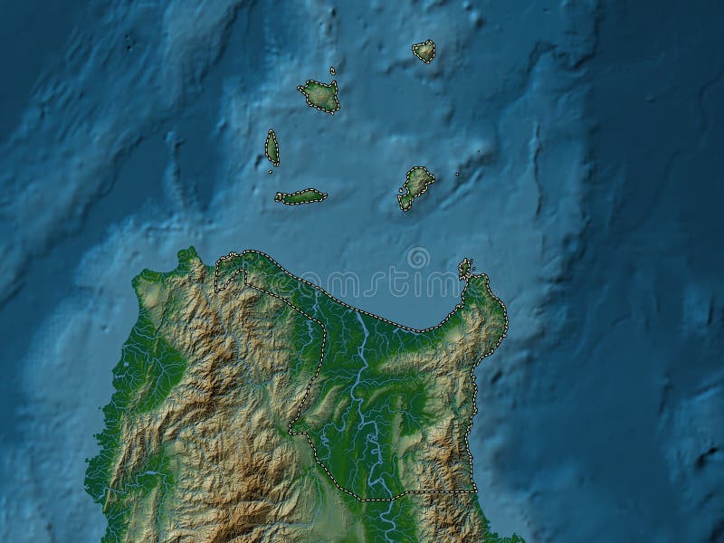 Cagayan, Philippines. Physical. No Legend Stock Illustration ...