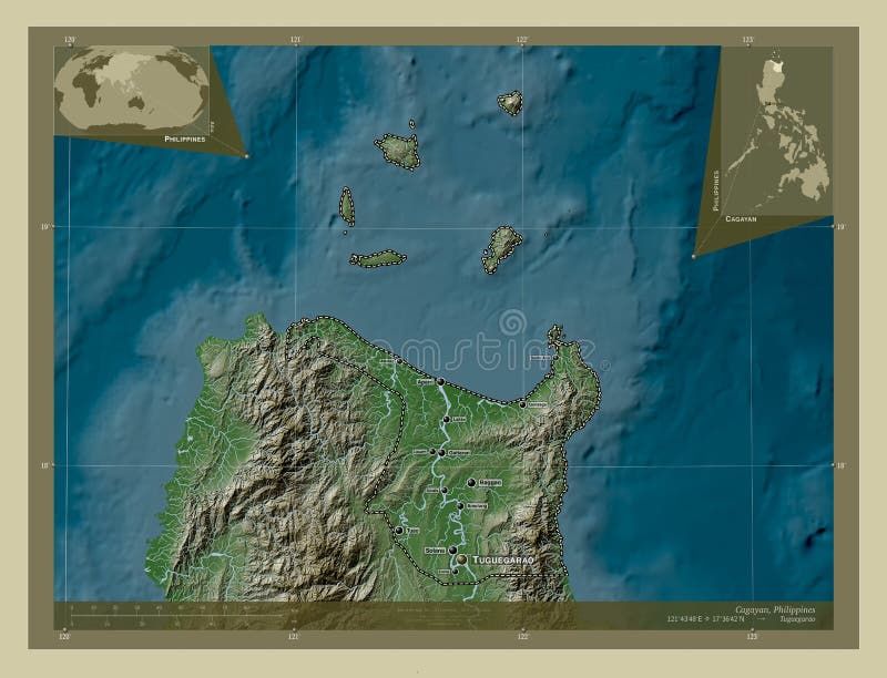 Cagayan, Philippines. Wiki. Labelled Points of Cities Stock ...