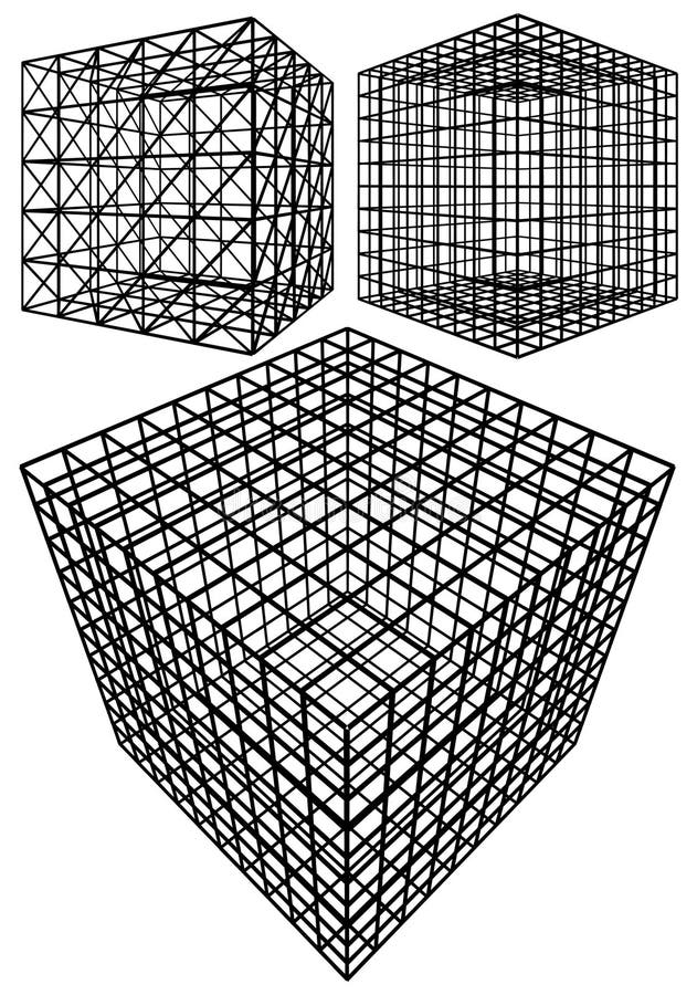Cage Box Cube Vector stock illustration. Illustration of protect - 34782967