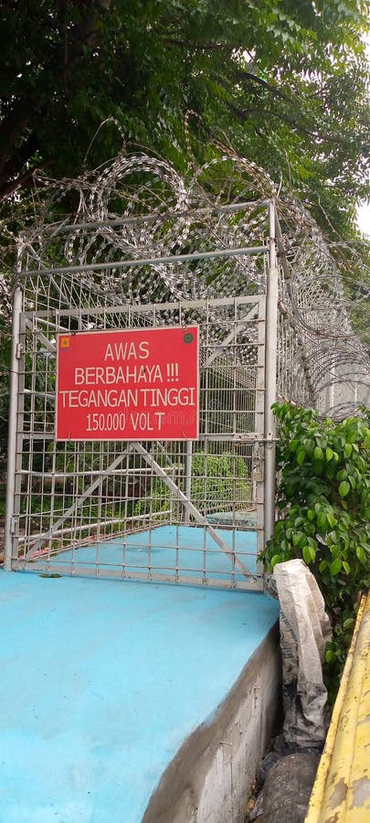 Cage for Electrical High Power Capacity Stock Photo - Image of iron ...
