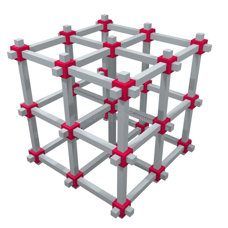 3D cube stock illustration. Illustration of logo, hollow - 15961495