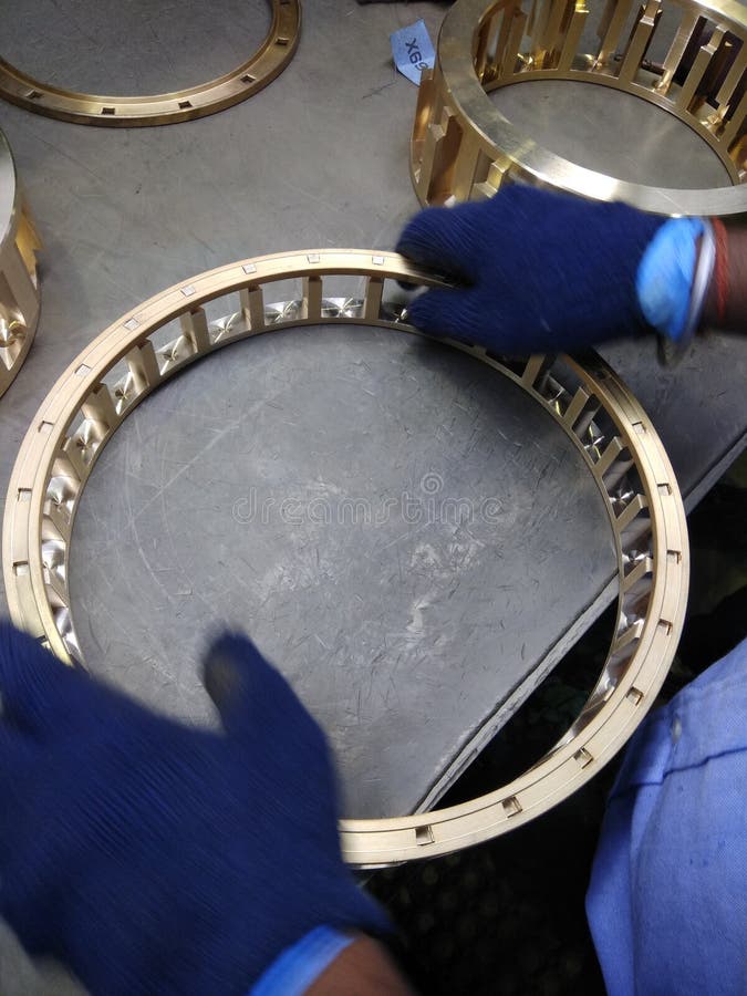 Cage manufacturing stock photo. Image of bearing, manufacturing - 125860834