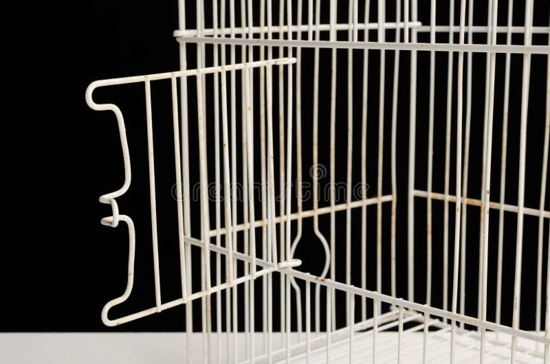 Cage with an open door stock image. Image of open, imprisoned - 109306283