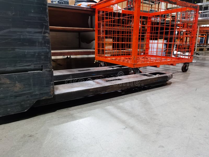 Cage Security and Roller Lines in Cargo Warehouse and Ready Loading ...