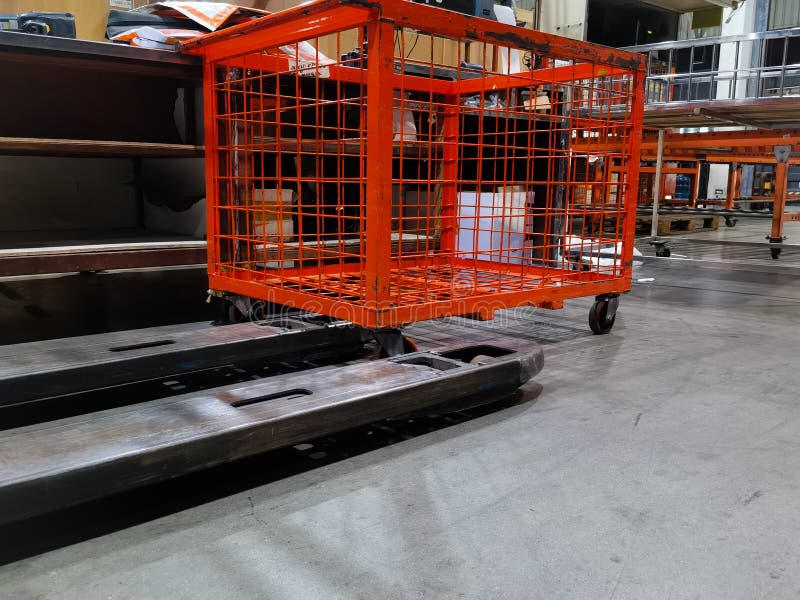 Cage Security and Roller Lines in Cargo Warehouse and Ready Loading ...