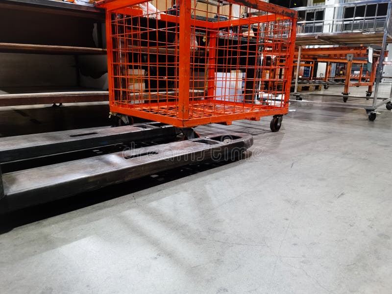 Cage Security and Roller Lines in Cargo Warehouse and Ready Loading ...