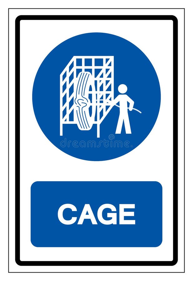 Cage Symbol Sign, Vector Illustration, Isolate on White Background ...