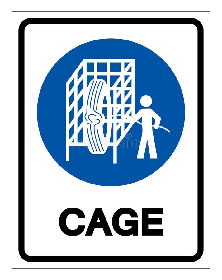 Cage Symbol Sign, Vector Illustration, Isolate on White Background ...
