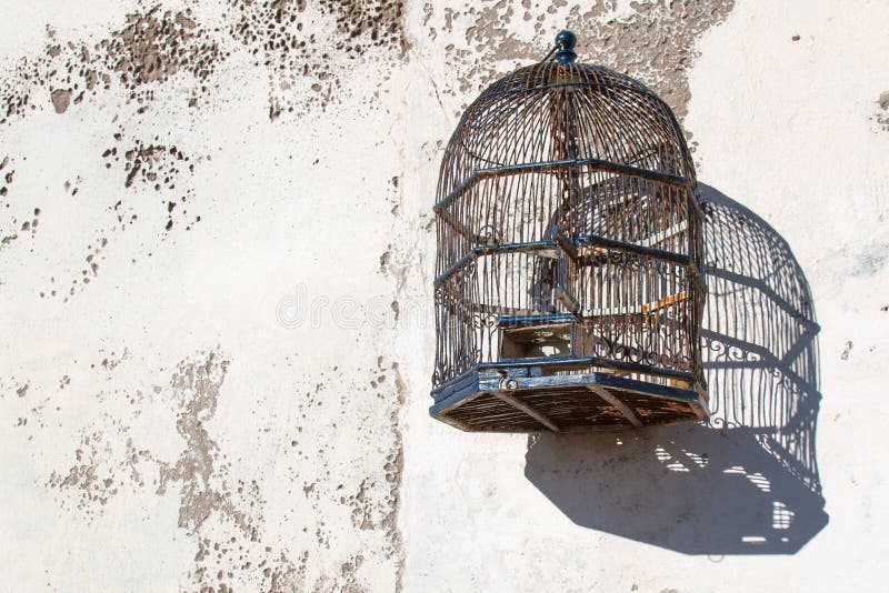 Cage on the wall stock image. Image of escape, frustration - 64513547