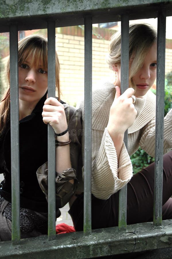 Caged in stock image. Image of fall, young, style, beauty - 327327