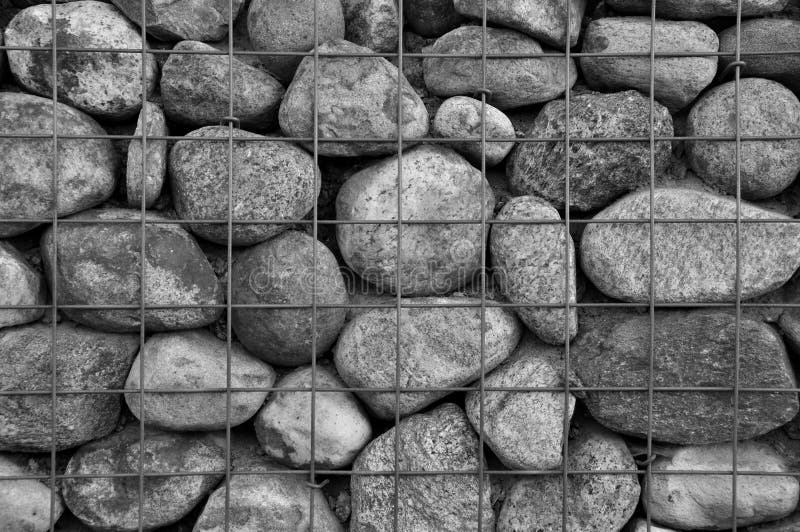 Caged stones stock image. Image of mounting, purity, meditation - 34699739