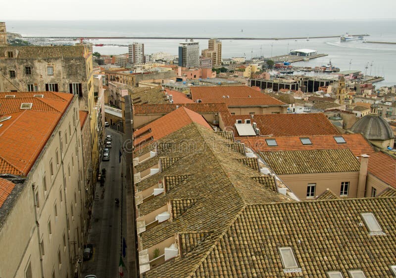 Cagliari, Castello stock image. Image of belvedere, port - 24728521