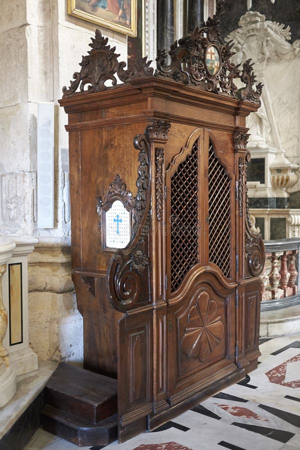 View of the confessional editorial photo. Image of domenico - 110695566