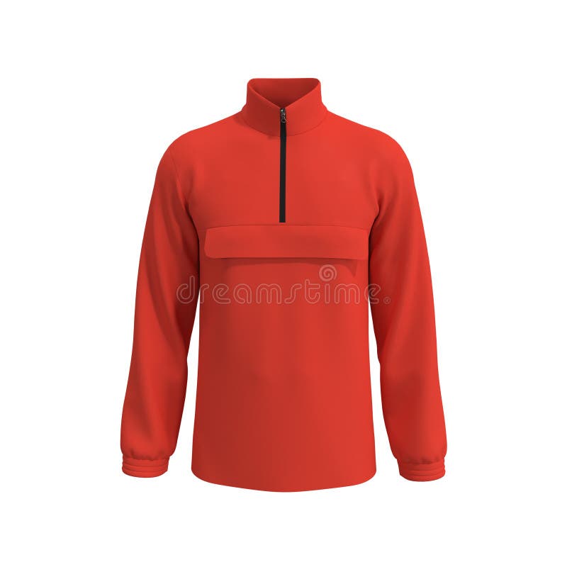 Half Zip Jacket Template Stock Illustrations – 118 Half Zip Jacket ...
