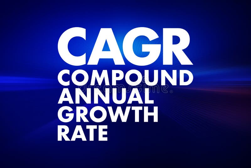 CAGR - Compound Annual Growth Rate Acronym, Business Concept Background ...