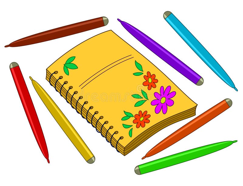 Dessin De Stylo De Feutre Des Crayons Illustration de Vecteur ... Dessin De Stylo De Feutre Des Crayons Illustration de Vecteur ...