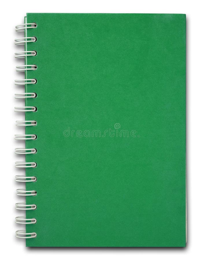 Cahier vert de cache image stock. Image du étude, fond - 17306455