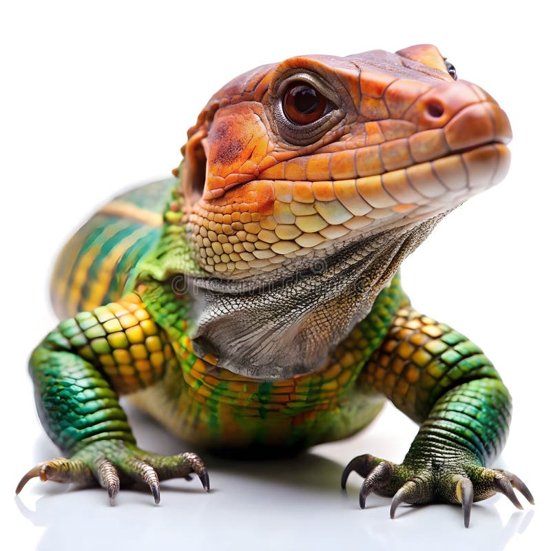 Caiman Lizard stock illustration. Illustration of panoramic - 343367540