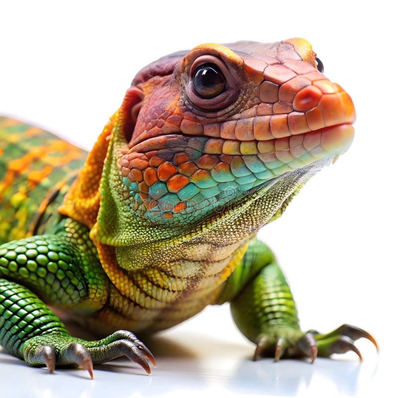 Caiman Lizard stock illustration. Illustration of scale - 343367577