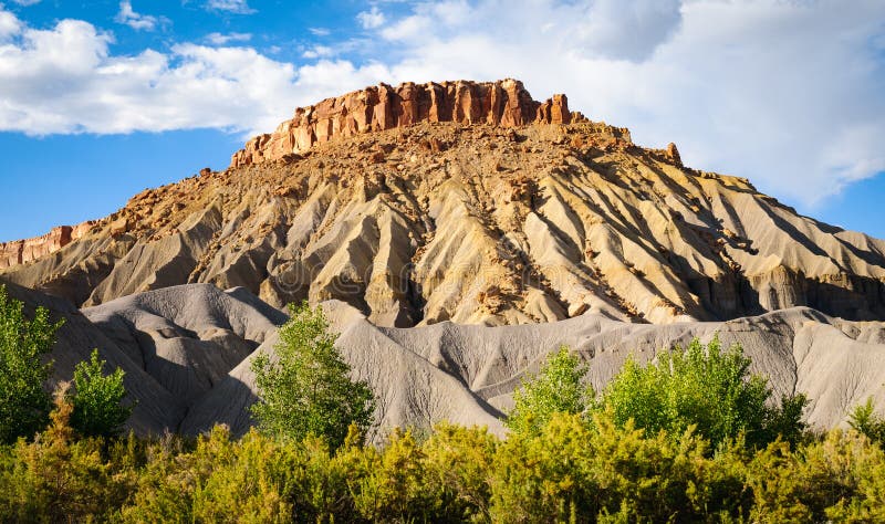 Caineville Mesa stock photo. Image of shale, caineville - 68629928