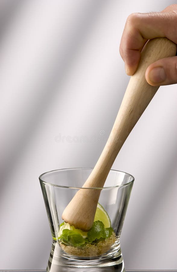 Caipirinha making stock photo. Image of demerara, sugarcane - 14784204