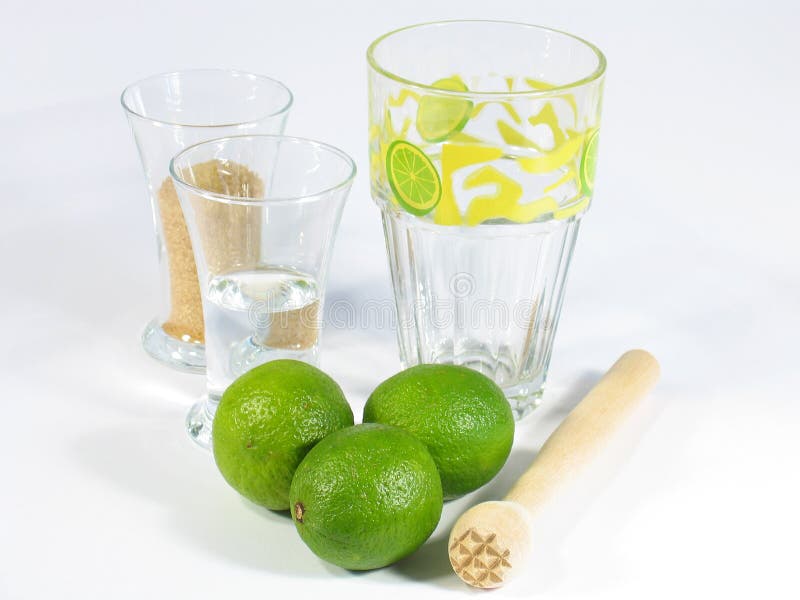 Caipirinha Set I stock image. Image of beverages, glass - 17631