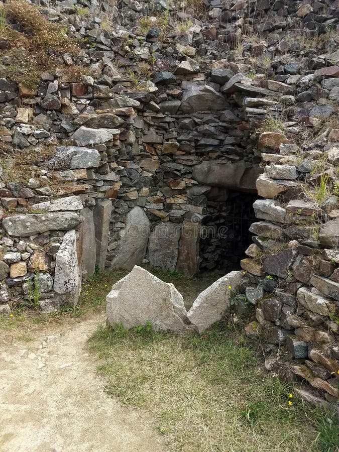 Cairn of Barnenez - Megalithic Monument Stock Photo - Image of ...