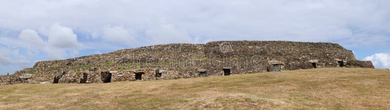 Cairn of Barnenez - Megalithic Monument Stock Image - Image of rock ...