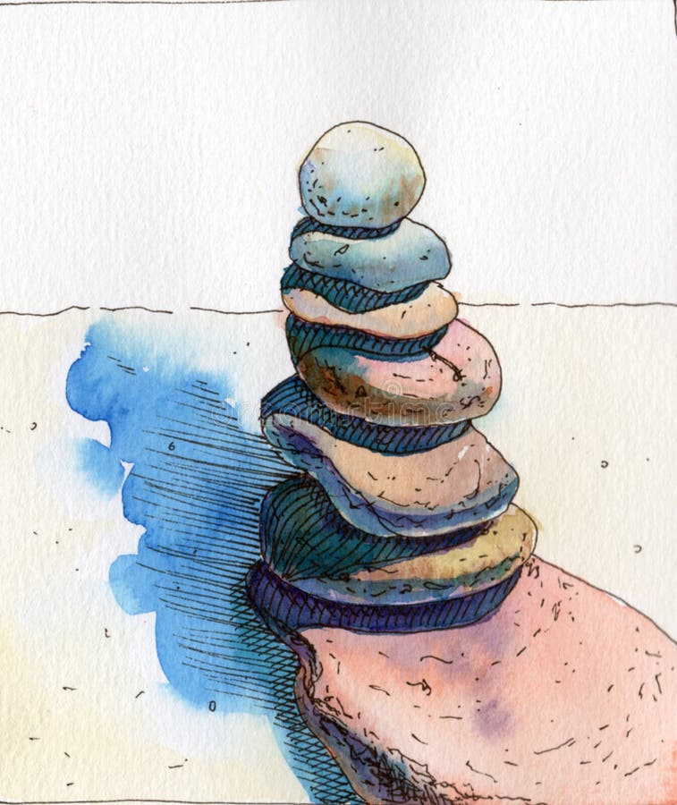 Stone Cairn Stock Illustrations – 379 Stone Cairn Stock Illustrations ...
